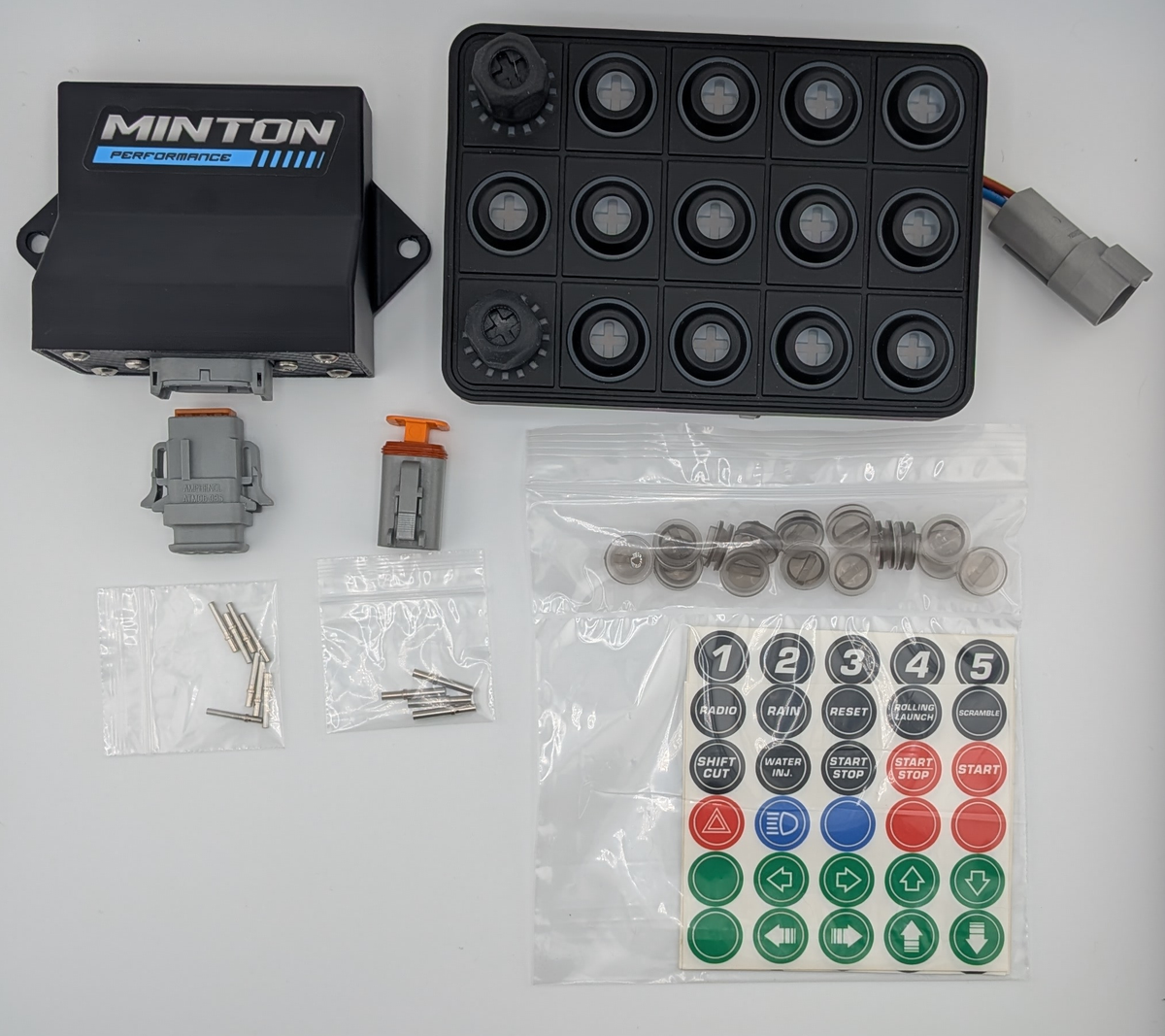 Blink Marine 15 Button Encoder Keypad Kit for Haltech – Minton Performance